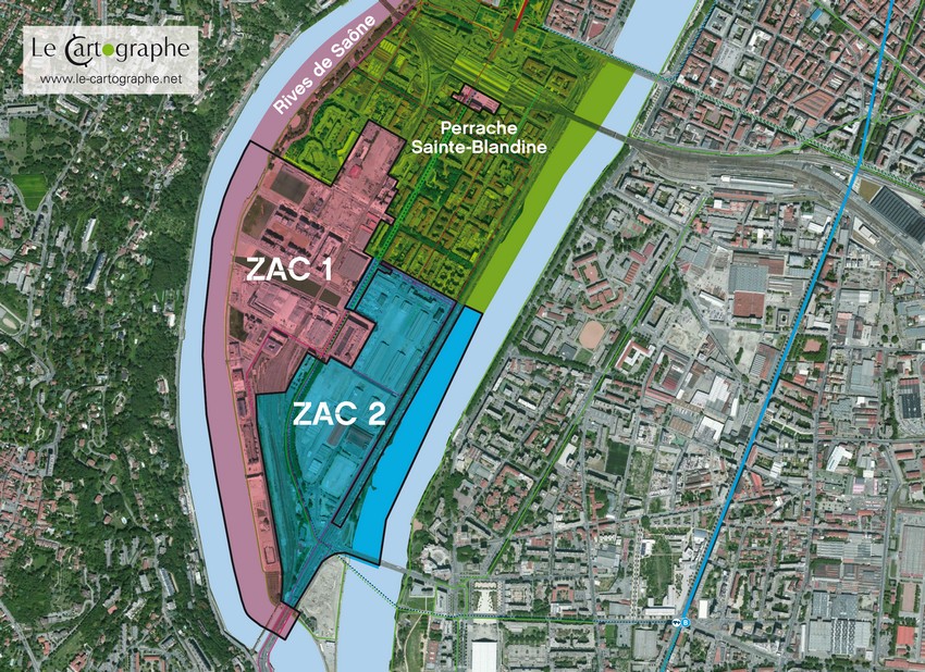 Une cartographie pour Lyon Confluence