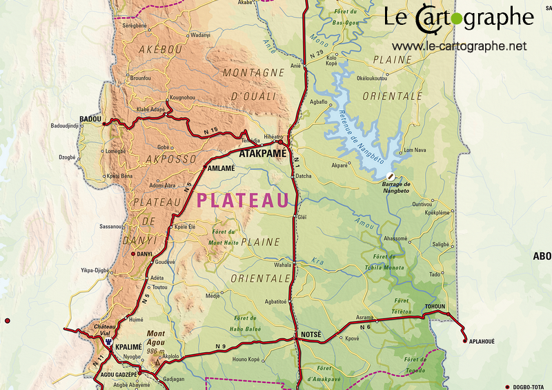 Carte du Togo